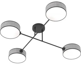 Přisazený lustr MAGA 4xE14/10W/230V šedá