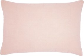 Růžový povlak na polštář s opraným vzhledem Aix Vintage Quilt - 60*40 cm