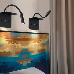 LED nástěnné svítidlo Vera černé
