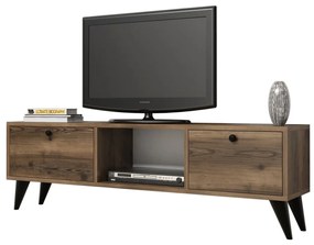 TV stolek SERENAT 138 cm černý/ořech