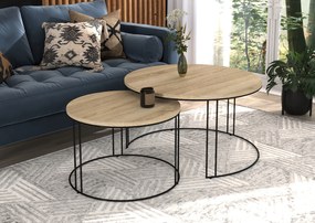 ADRK Furniture Konferenční stolek 2v1 ETTA CT-ETT-B-S