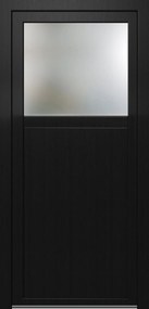 Solid Elements Optimax Vedlejší vchodové dveře Easy, 80 L, 880 × 1980 mm, plast, levé, antracit, prosklené