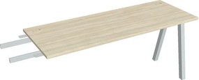Hobis Kancelářský stůl k řetězení Hobis UEA 1600RU, deskaakát, bílá RAL 9016