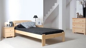 ImportWorld Dřevěná postel Monika 90x200 + rošt ZDARMA (Barva dřeva: Bílá)