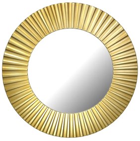 Amadeus Kulaté zrcadlo LEA 90cm Zlatá barva černá patina