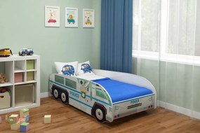 Dětská postel VI Auto - Policie - 160x80