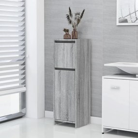 vidaXL Koupelnová skříňka 30 x 30 x 95 cm dřevotříska [802667] Barva: šedá sonoma