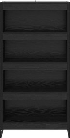 Knihovna 80 x 30 x 155 cm Kompozitní dřevo Černý dub 3403004