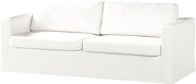 Potah na pohovku IKEA  Karlstad 3-místná, nerozkládací, dlouhý barva bílá
