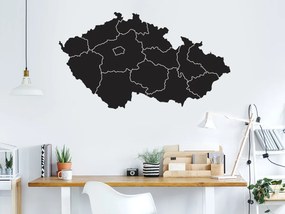 Nalepte.cz mapa ČR kraje 75 x 43 cm