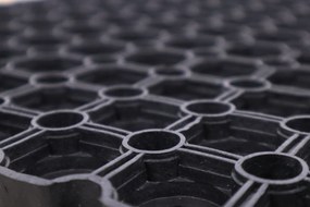 Hamat, Venkovní čistící rohož guma Domino 22mm - na ven i na doma, 50x80, černá, exteriér
