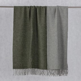 Pléd Merinos 140x200cm melange green khaki