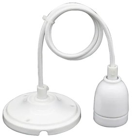 Elhard Závěsné keramické svítidlo E27, bílé KP2000W