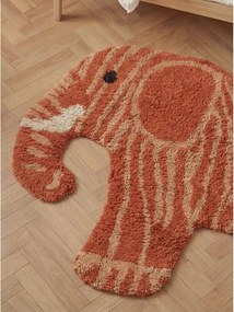 Pratelný/ručně tkaný bavlněný dětský koberec v terakotové barvě 75x120 cm Snuggle Elodie – Hanse Home