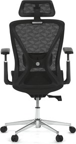 Ergonomická kancelářská židle NILS - černá síťovina