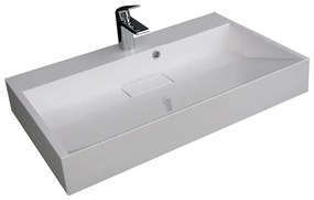 BPS-koupelny Deskové umyvadlo z litého mramoru Utah 60 (60x40x10 cm)