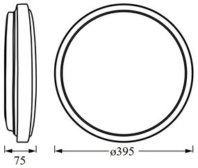 Osram - LED Stropní svítidlo ORBIS LONDON LED/24W/230V pr. 39,5 cm bílá