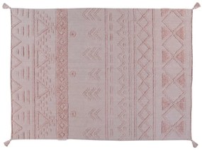 Lorena Canals koberec 140 x 200 kmenový vzor, růžový - Re-Edition