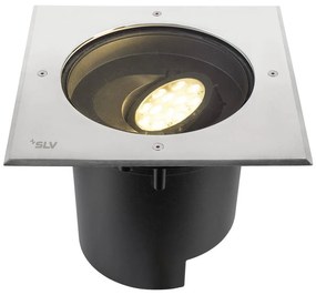 LA 1009171 DASAR® XL svítidlo do země, asymetrické, 3000K, 70°/40°, IP65/IP67, čtvercové, nerezová ocel / černá - BIG WHITE (SLV)