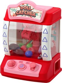 LEAN Toys Automat na chytání panenek, drobností a plyšáků – růžový