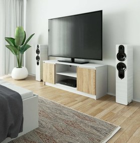 TV stolek Beron 140 cm bílý/sonoma