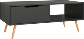 Konferenční stolek šedý 100 x 49,5 x 43 cm kompozitní dřevo 326788