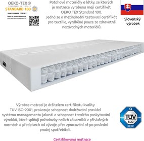 Matrace, set 2 ks, 18 cm, 80x200 cm, TASTI