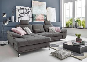XXXLutz ROHOVÁ SEDAČKA, textil, šedá Sit & More - Sedací soupravy - 000144005516