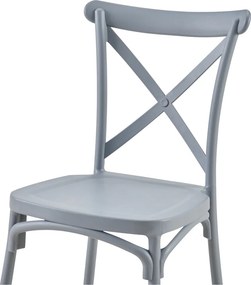 Stohovatelná židle, šedá, SAVITA
