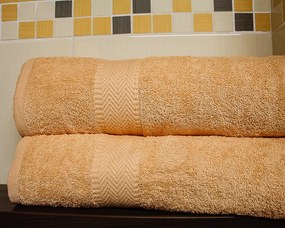 Tibex Froté ručník BOBBY, lososová, 50x100cm