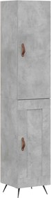 Skříň highboard betonově šedá 34,5x34x180 cm kompozitní dřevo 3199085
