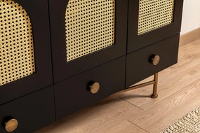 Kalune design Konzolový stolek CLIFF s vídeňskou pleteninou