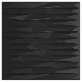 Nástěnné panely 24 ks černé 50 x 50 cm XPS 6 m² kámen - Default Title