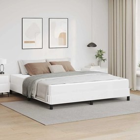Rám postele s matrací Úplně bílá 180 x 200 cm textil 3398644