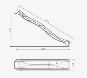 Monkey´s Skluzavka Home na vodu 2,95m žlutá