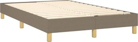 Box spring postel s matrací a LED taupe 120x190 cm textil 3270078