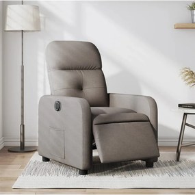 Elektrické polohovací křeslo taupe textil 3206784
