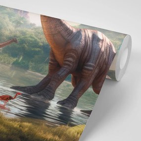 Samolepící tapeta neodhalená země dinosaurů