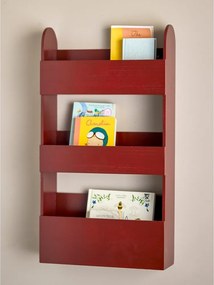 Červená dětská knihovna z masivu pavlovnie 38x70x12 cm Moris – Bloomingville Mini