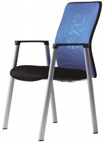 Office Pro Konferenční židle CALYPSO MEETING Čalounění OFFICE PRO  Modrý opěrák / černý sedák 1001715