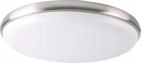 Led nástěnné stropní Stropní Svítidlo , bílé matné chromové, kulatý 30 cm, neutrální, Polux