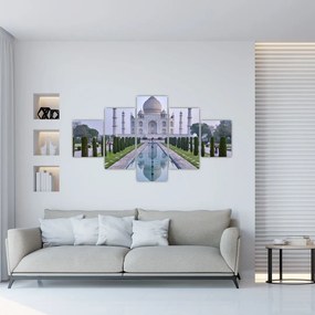 Obraz - Taj Mahal za východu slunce (125x70 cm)