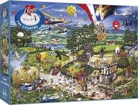 GIBSONS Puzzle Miluji venkov / 1000 dílků / 68 × 49 cm