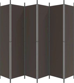 vidaXL 6dílný paraván 300 x 220 cm textil [350206] Barva: antracitová