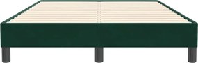 Postel Box Spring bez matrace tmavě zelená 120x210 cm samet 3315822