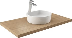 Ravak deska 80 x 55 cm X000000842 pod umyvadlo ve tvaru I dub