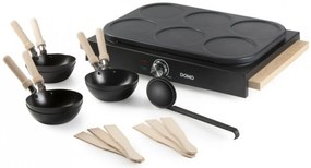 DOMO Elektrický lívanečník s wok pánvemi, 1000W DO8716W