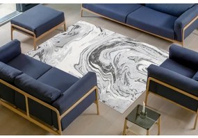 koberec LIRA E1686 Abstraktní, strukturální, moderní, glamour šedá velikost 140x190 cm | krásné koberce cz