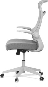Kancelářská židle KA-A182 GREY, houpací mechanismus, šedá síťovina (67 x 65) cm