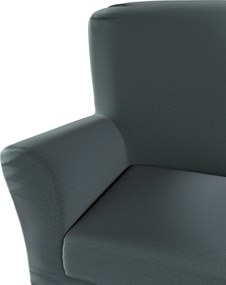 Potah na křeslo Tomelilla vysoké provedení, se záložkami barva zelená látka sametová
